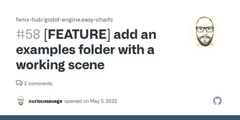 FEATURE Add An Examples Folder With A Working Scene Issue Fenix Hub Godot Engine Easy
