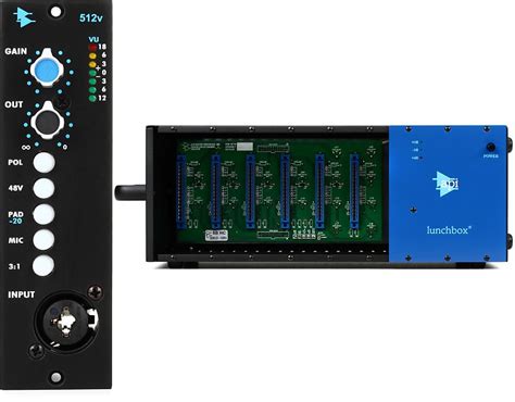 API 512V 500 Series Discrete Microphone Preamp Bundle With Reverb