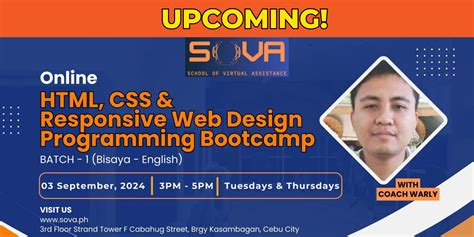 Batch 1 4 Week Online Html Css And Responsive Web Design Programming