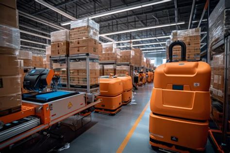Premium Photo Robotic Warehouse With Automated Picking System