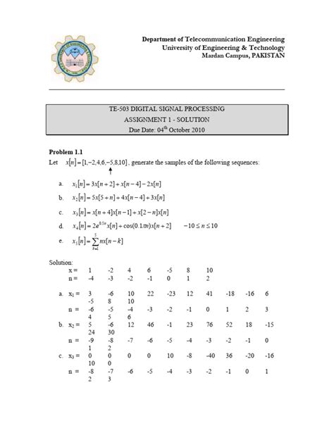 Assignment1sol Pdf