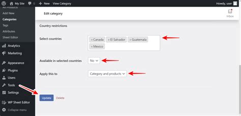 Woocommerce How To Restrict Categories By Country