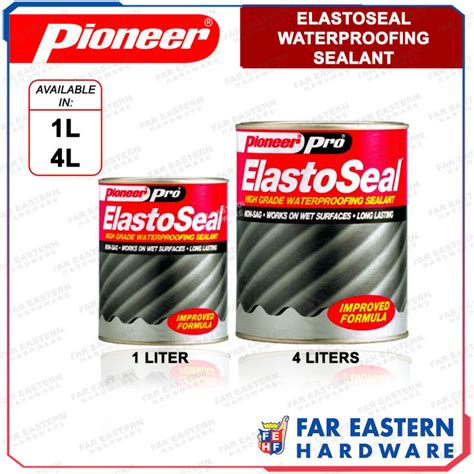 Pioneer Elastoseal High Grade Waterproofing Sealant Elasto Seal 1l 4l
