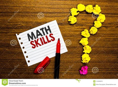 Handwriting Text Math Skills Concept Meaning Starting To Learn How To