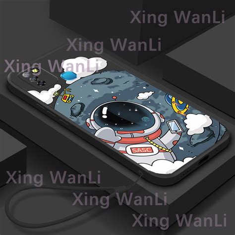 เหมาะสำหรับเคสนักบินอวกาศดวงจันทร์ของเคสป้องกันโทรศัพท์มือถือ Infinix