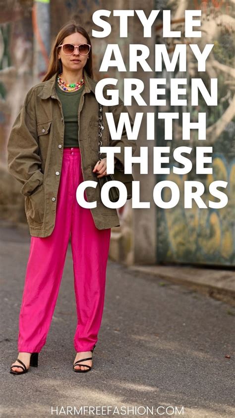 Hot New Color Combos To Wear With Army Green Artofit