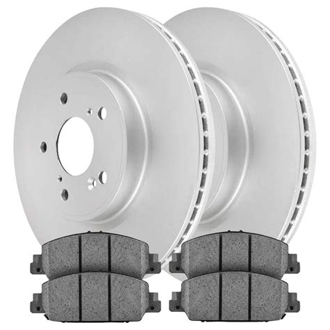 Autoshack Coated Brake Rotors Front Brake Rotor Replacement Kit With