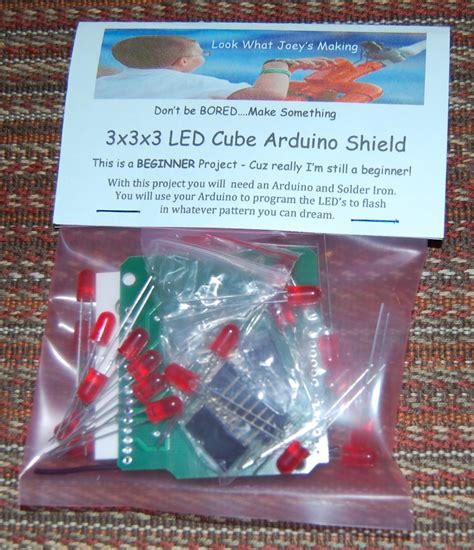 Look What Joeys Making Order Your 3x3x3 Led Cube Arduino Shield Today