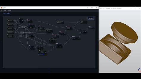 Algorithmic Modeling With Ryven And Pythonocc Node Visual Programming In Python Youtube
