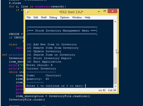 Stock Inventory System In Python Free Source Code SourceCodester