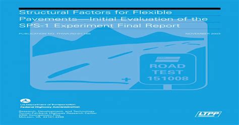 Pdf Structural Factors For Flexible Pavements—initial Dokumen Tips
