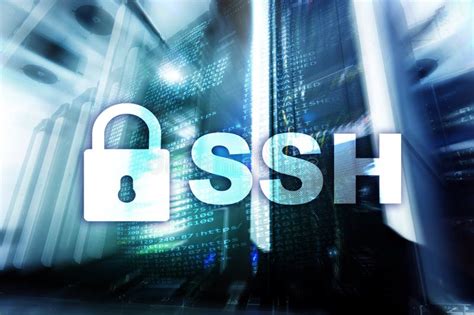 SSH Secure Shell Network Internet Connection Server Room On Background Stock Photo Image Of