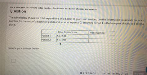 solved use a base year to calculate index numbers for the