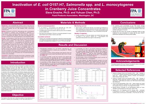 Pdf Inactivation Of E Coli O157 H7 Salmonella Spp And L Monocytogenes In Cranberry Juice