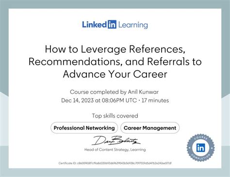Anil Kunwar On Linkedin Certificate Of Completion