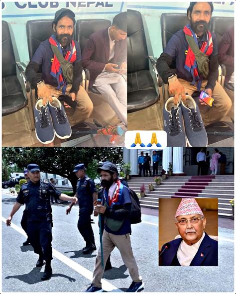 मेरो जुत्ता लगाएर हिँड्नु भन्दै प्रधानमन्त्री ओलीले नवराजलाई दिए गोल्डस्टार जुत्ता कर्णालीको