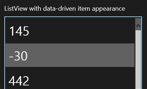 Notes On Styling A Windows Store App Listview To Vary Item Appearance According To The Data
