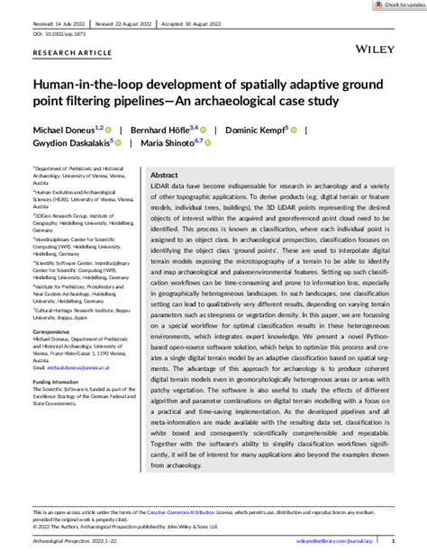 Pdf Human In The Loop Development Of Spatially Adaptive Ground Point Filtering Pipelines An