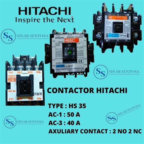 Jual Contactor Hitachi Hs 35 Magnetic Contactor Hitachi 24v