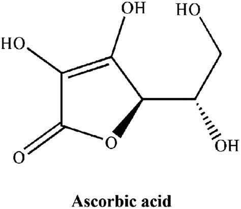 Chemical Structure Of Ascorbic Acid Download Scientific Diagram