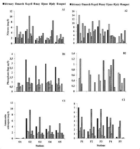 Spatio Temporal Variations Of The Chemical Parameters Measured During