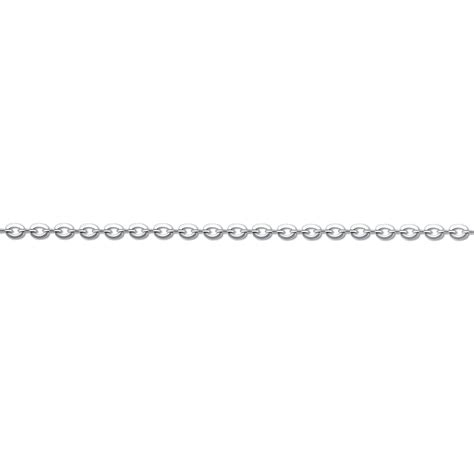 10k White Gold Round Link Chain Sk Jewellery