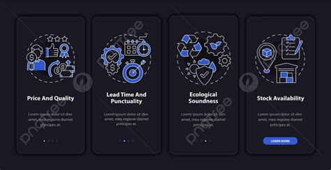 Dark Screen Of Onboarding Mobile App Page Displaying Metrics For