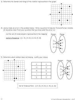 Representing Relations Notes And Practice Distance Learning TpT