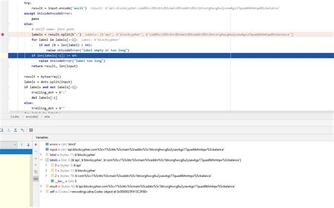 Blockcypher Python Unicodeerrorlabel Too Long Stack Overflow