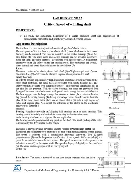 Lab Report No 12 Pdf Oscillation Turbine