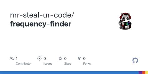 Github Mr Steal Ur Codefrequency Finder