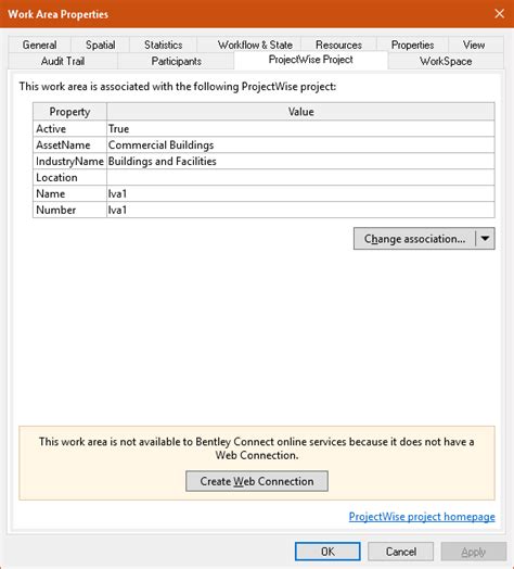 Re Creating A Deleted Work Area Connection From Projectwise Explorer
