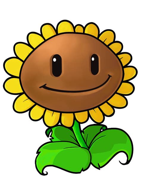 Sunflower Plants Vs Zombies Zombie Gambar Hantu Inspirasi Desain