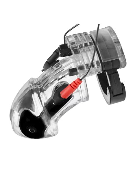 Electro Lockdown Estim Male Chastity Cage Portable Pleasure Shop
