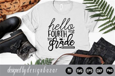 Hello Fourth Grade Graphic By Designbazar · Creative Fabrica