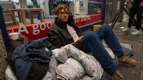 Homeless Man 25 Whose Sleeping Bag Was Soaked With Water And Bleach