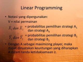 Metode Linear Programming PPT