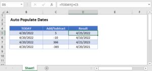 Auto Populate Dates Automatic Dates In Excel Google Sheets