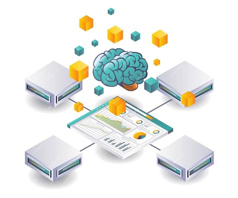 Premium Vector Artificial Intelligence Data Analysis In Server Networks