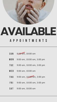 Free And Customizable Appointment Templates