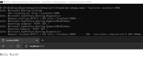 Wasmtime Running Net Web Application Console Prints Incorrect Port Information · Issue 4004