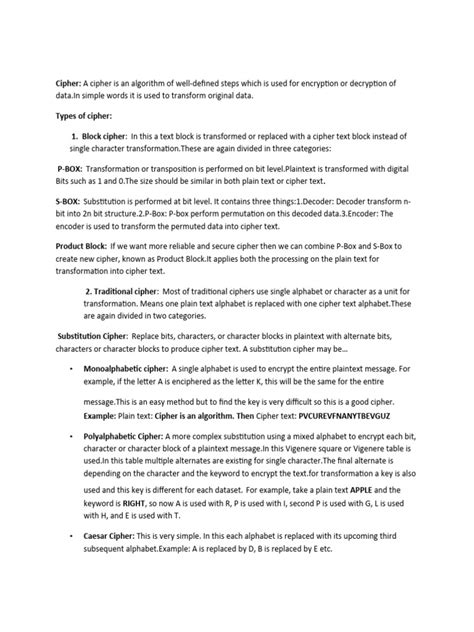 Is Notes Pdf Cipher Cryptography