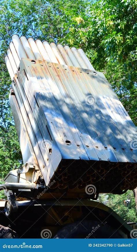 Elements Of The Grad Multiple Launch System Editorial Image Image Of Army Artillery 242342790