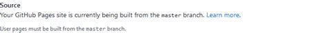user pages must be built from master branch · issue 119 · fastai