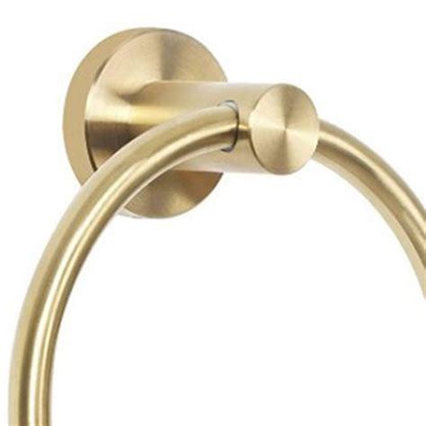 Badu Bg Златен държач за кърпи от неръждаема стомана Баня Монтирани на стена кръгли пръстени за