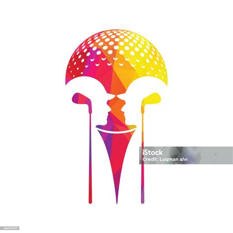 볼 디자인의 요소가 있는 골프 로고 골프공에 대한 스톡 벡터 아트 및 기타 이미지 골프공 추상적인 개념 Istock