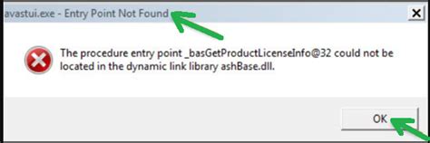 Fix Avast Entry Point Not Found Lab One