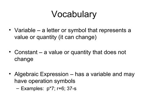 Variables And Expressions Ppt