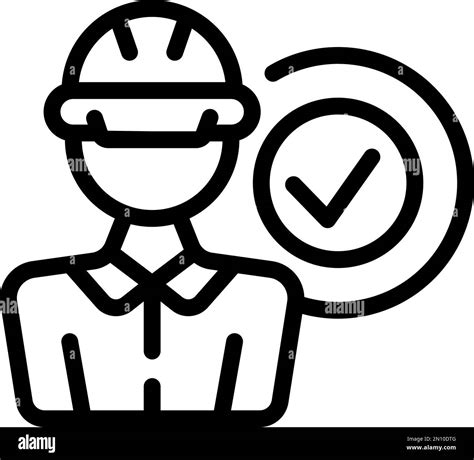 Engineer Icon Outline Vector Work Machinery Industry People Stock Vector Image And Art Alamy