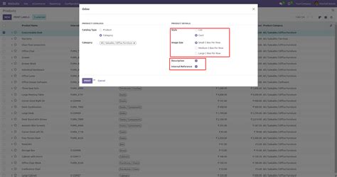 User Manual Of Odoo Product Catalogs Catalogue In Odoo